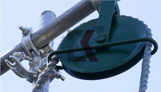 Scaffolding Accessories Steel Powder Coating Hoist Gin Wheel from China ...