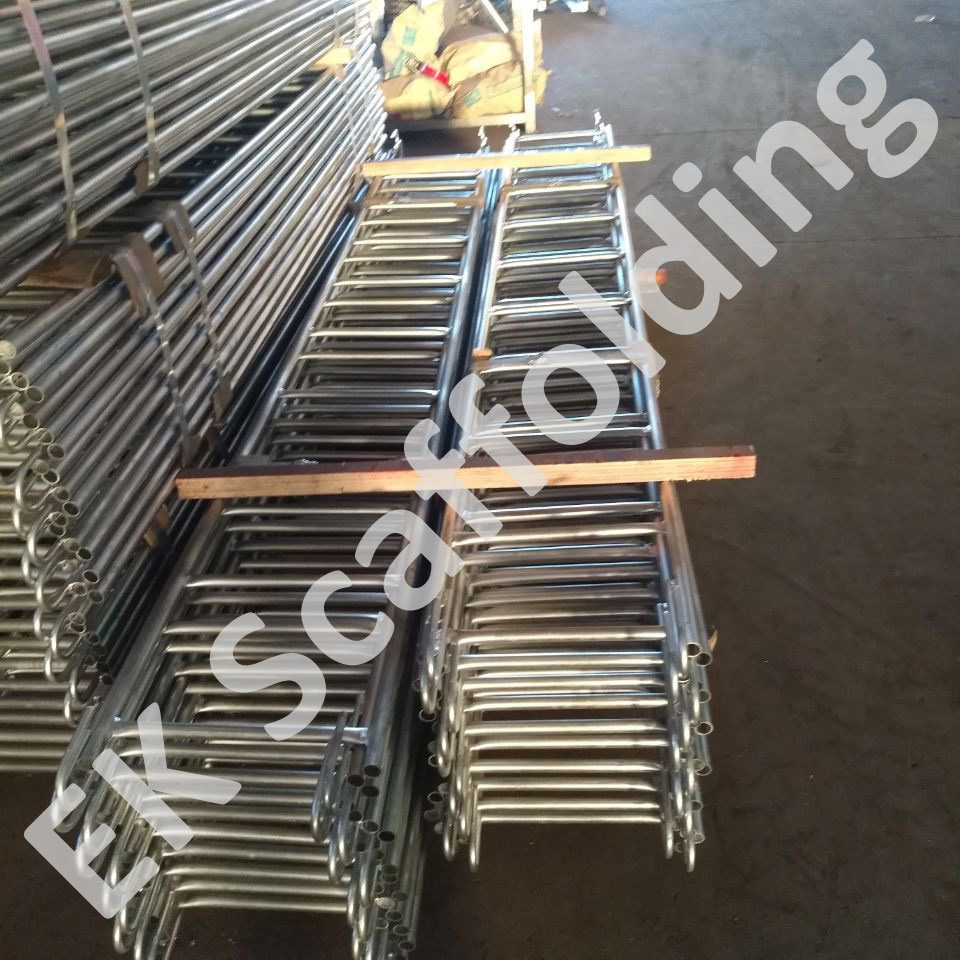 Galvanized Scaffolding Steel Straight Ladder with Welded Hook from ...