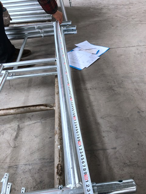Hot Dip Galvanized HDG Spring Rivet Frame Scaffolding from China ...